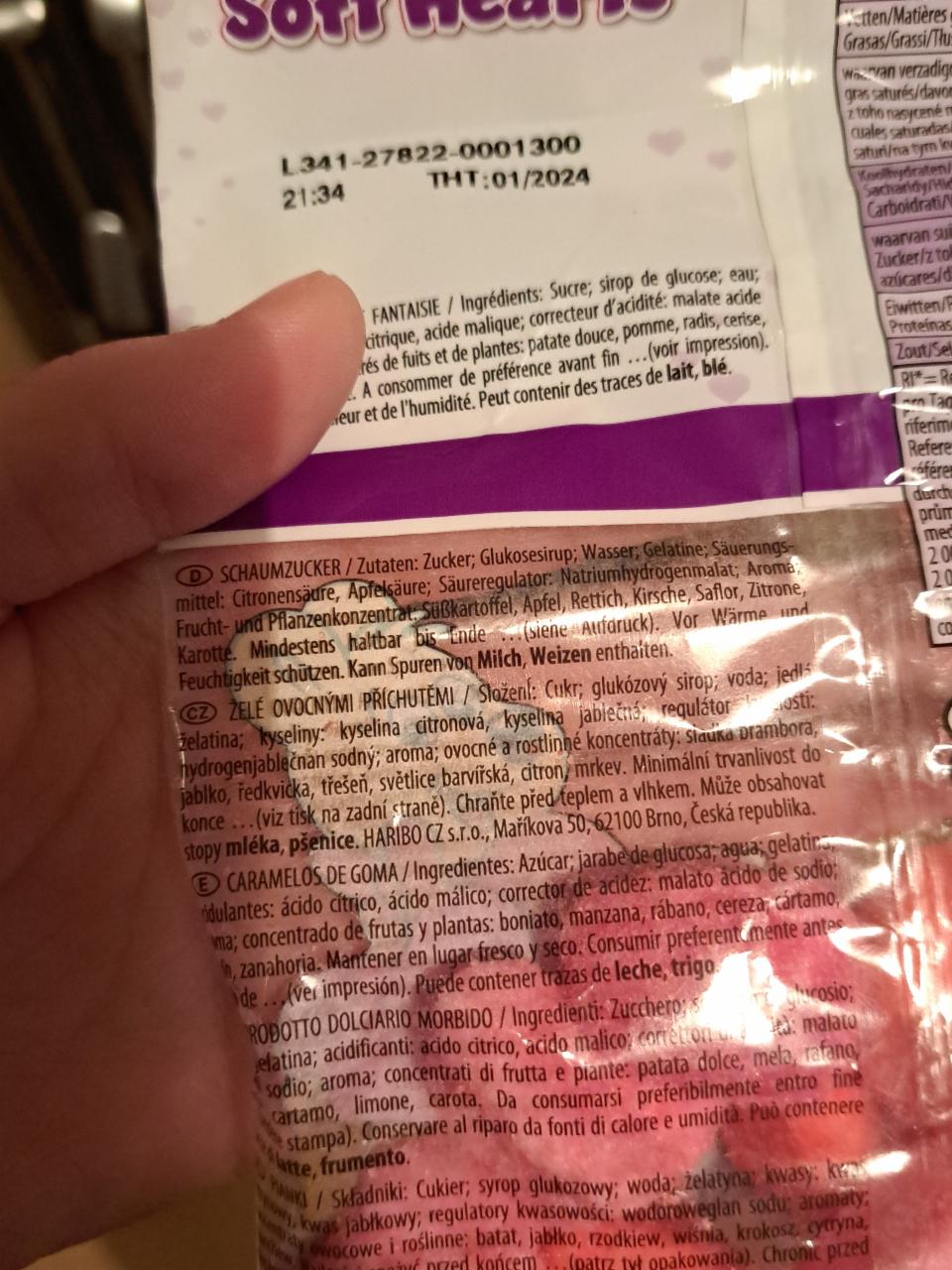 Haribo soft hearts - kalorie, kJ i wartości odżywcze | Dine4Fit.pl Haribo soft hearts - kalorie, kJ i wartości odżywcze | Dine4Fit.pl